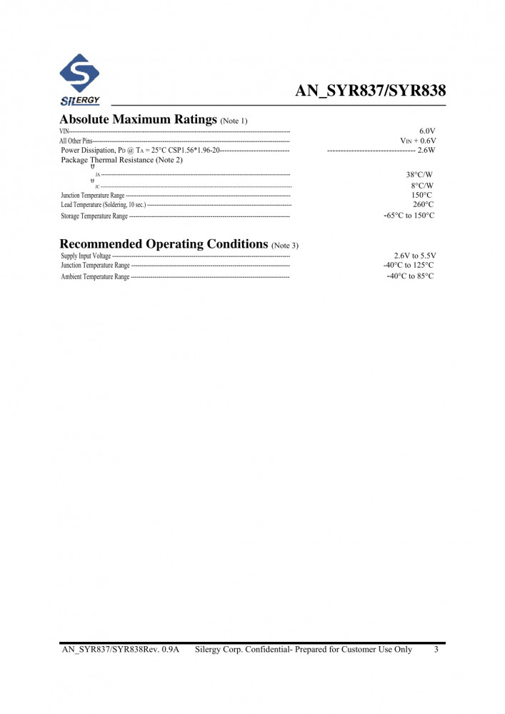 SYR837PKC datasheet page 3