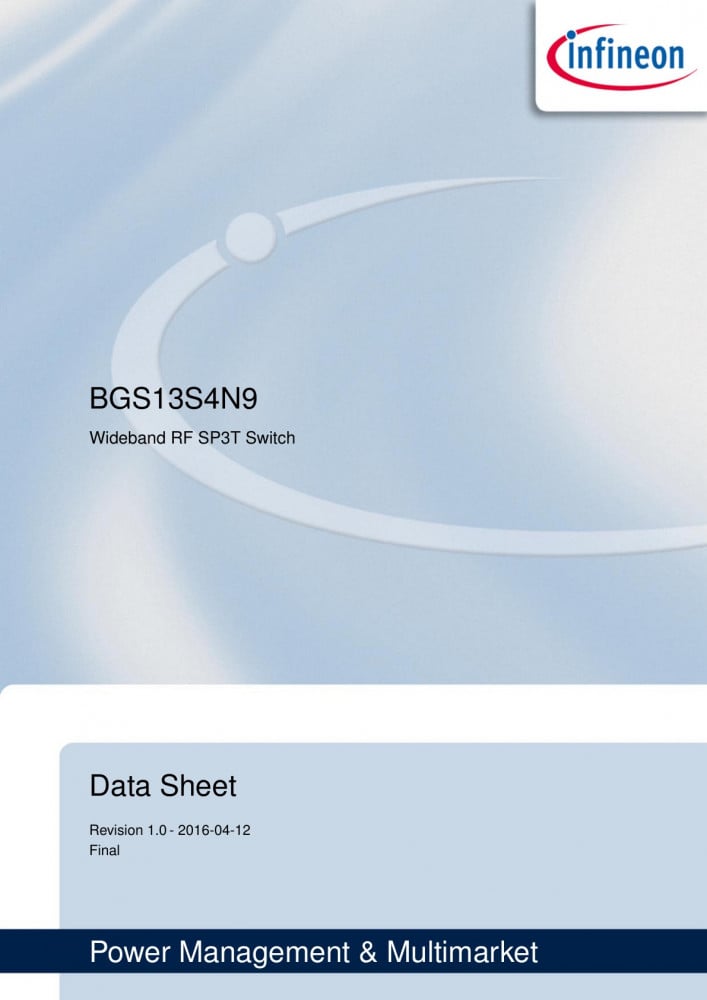 BGS13S4N9 datasheet page 1