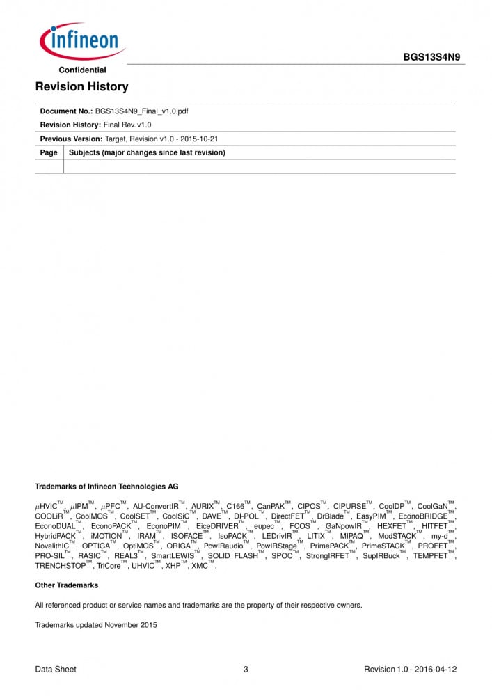 BGS13S4N9 datasheet page 3