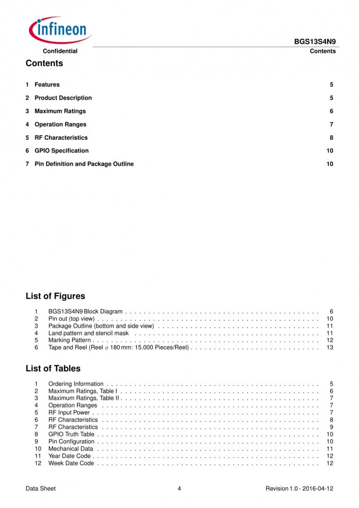 BGS13S4N9 datasheet page 4