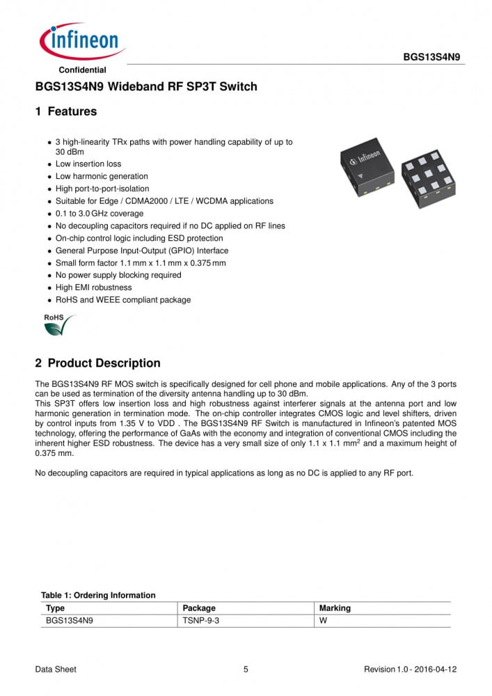 BGS13S4N9 datasheet page 5
