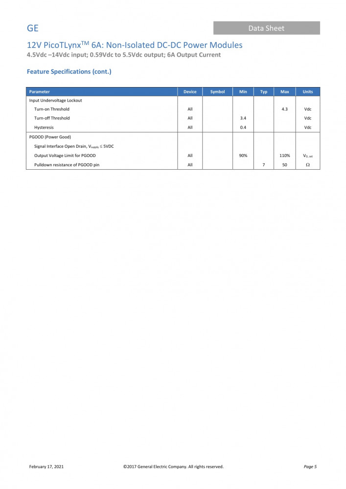 APXS006A0X-SRZ datasheet page 5