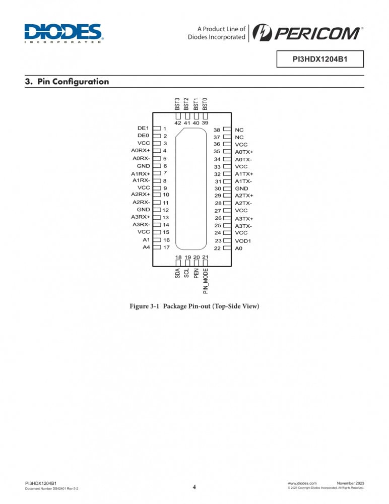 PI3HDX1204B1 datasheet page 4