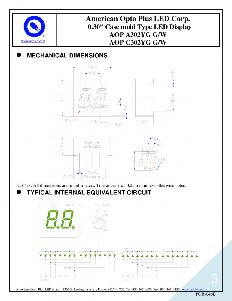 C302YG datasheet page 3