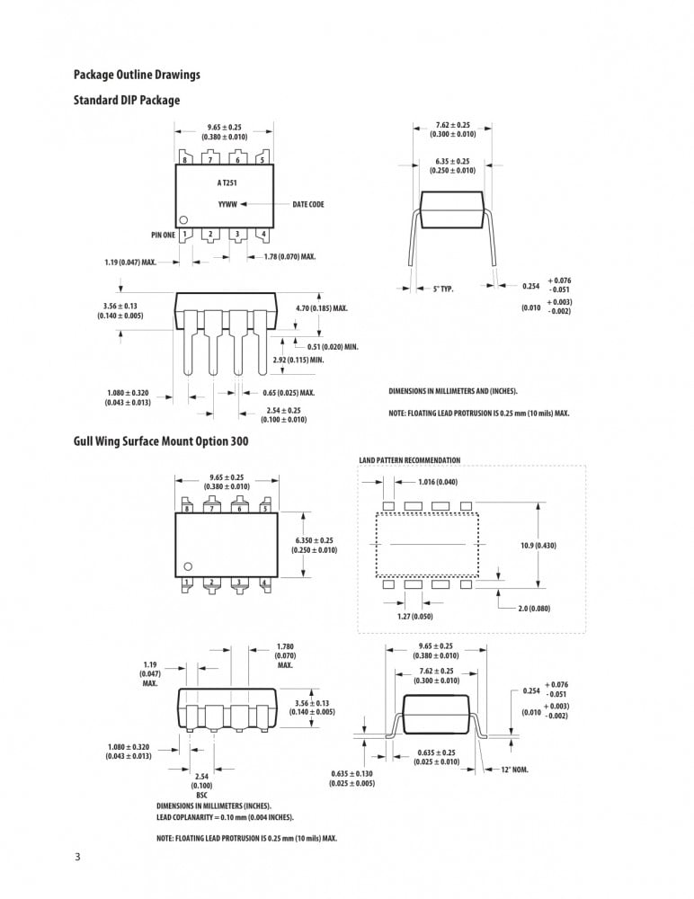HCPL-T251 datasheet page 3