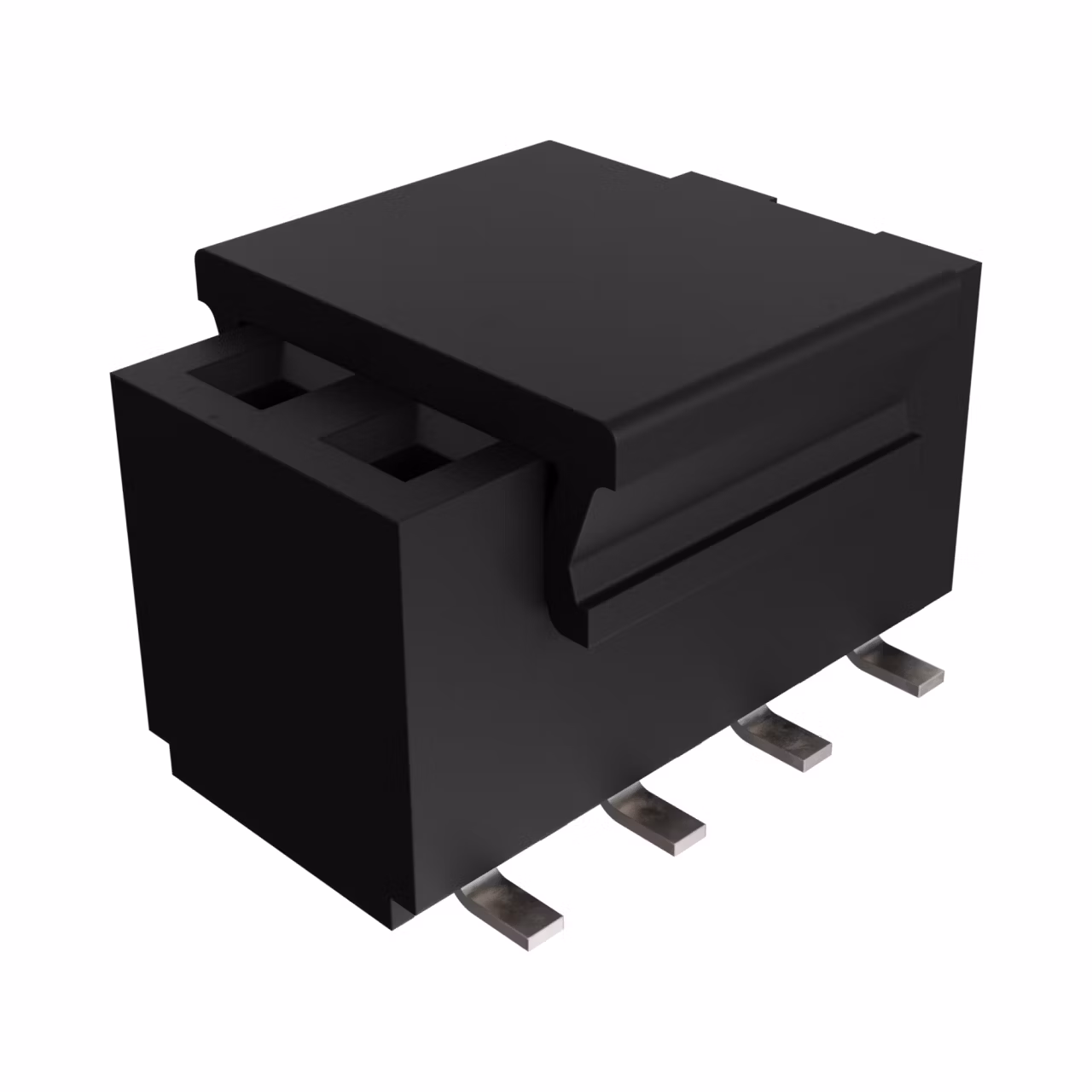 Milli-Grid Receptacle, Surface Mount, Vertical, Top Entry, with Plastic Pegs, with Cap, Tape and Reel, 2.50µm Tin (Sn) Plating, 6 Circuits, Lead-Free