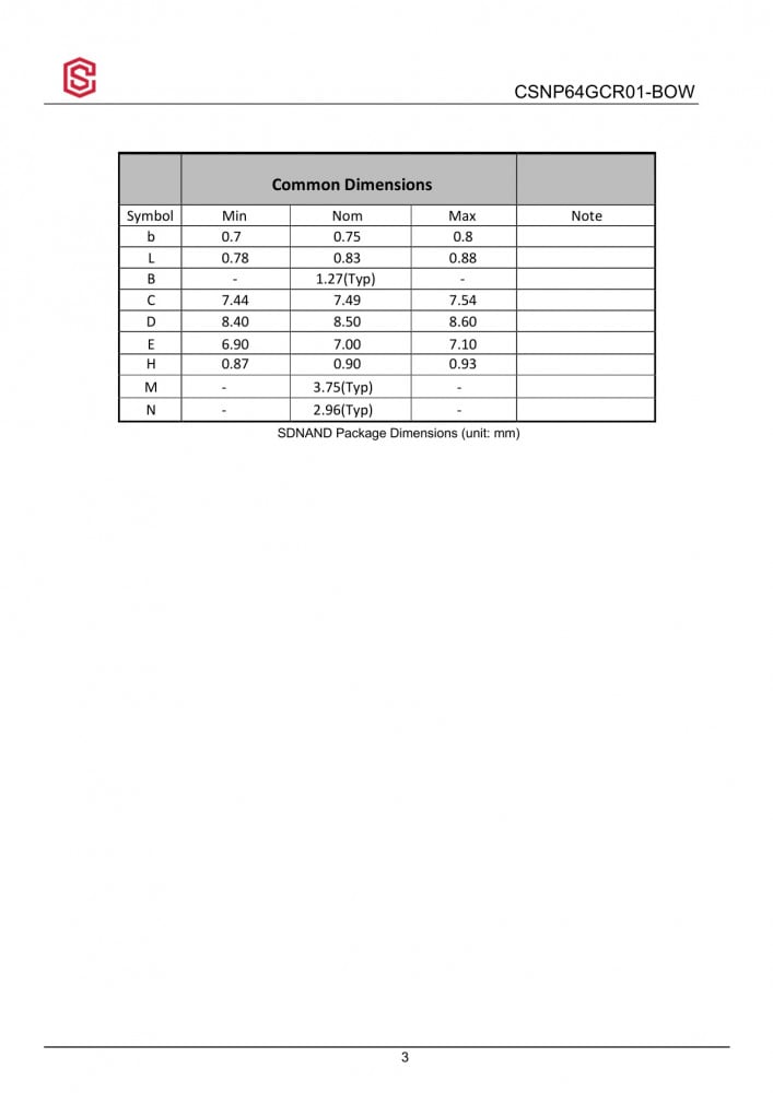 CSNP64GCR01-BOW datasheet page 6