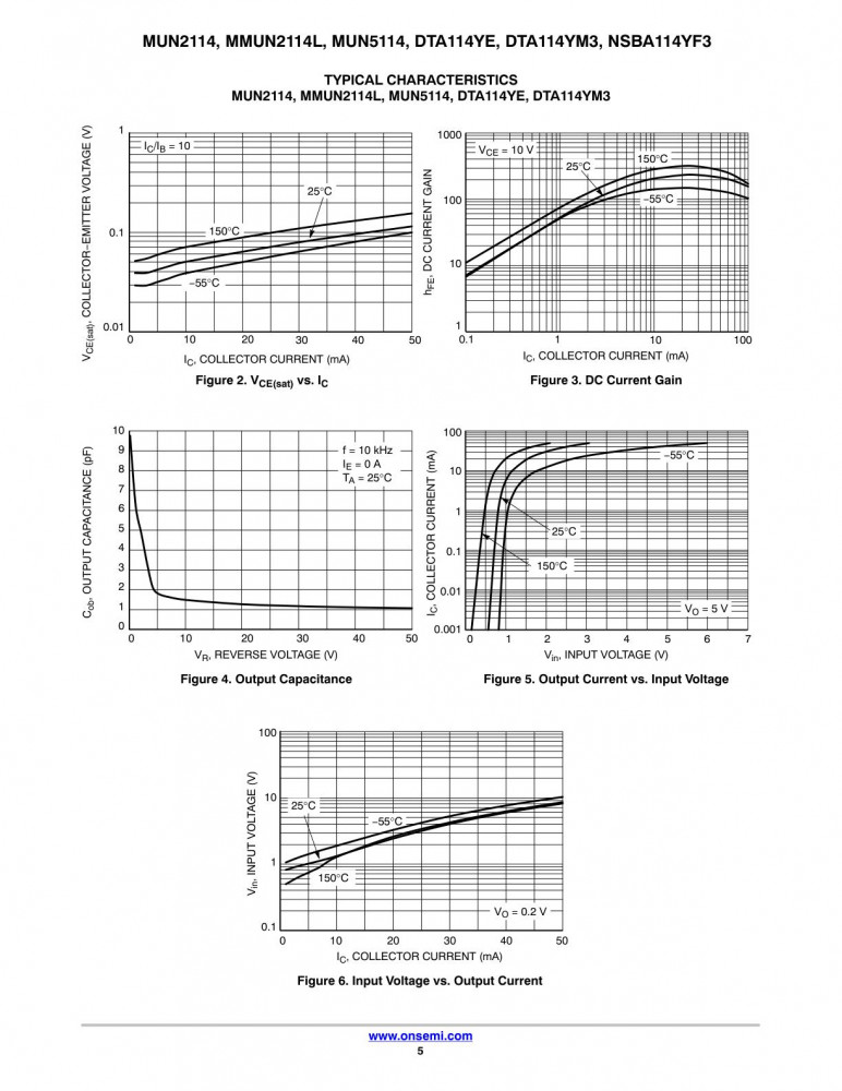 DTA114YET1G datasheet page 5