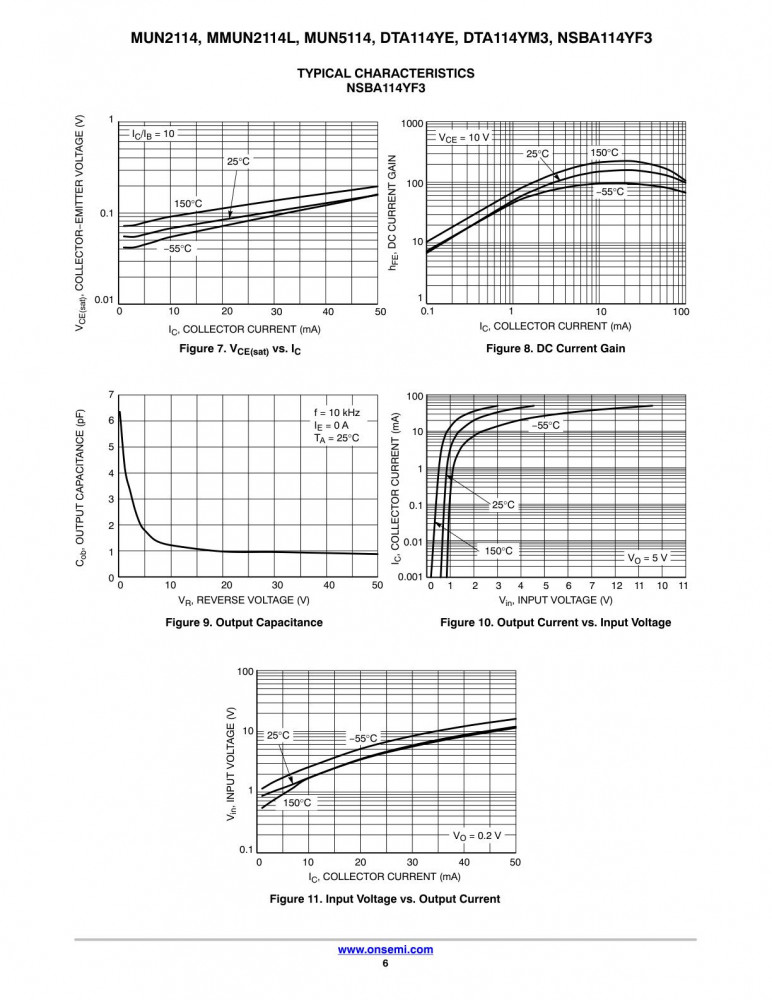 DTA114YET1G datasheet page 6