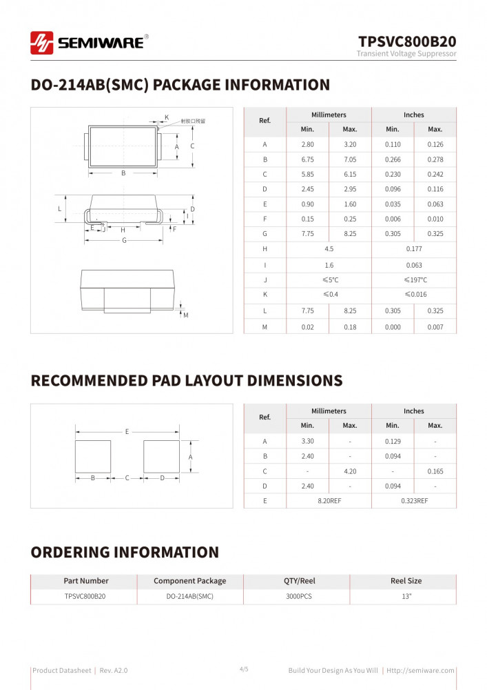 TPSVC800B20 datasheet page 4