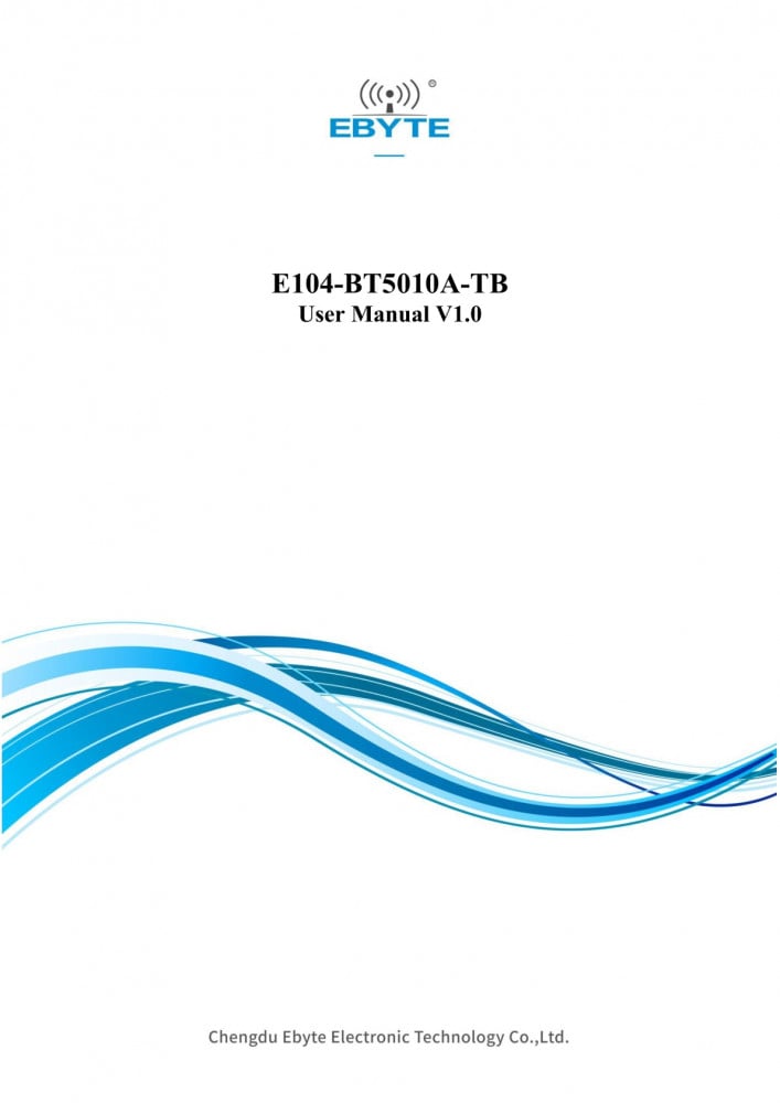 E104-BT5010A-TB user manual page 1