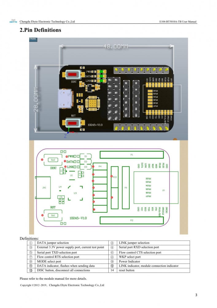 E104-BT5010A-TB user manual page 3