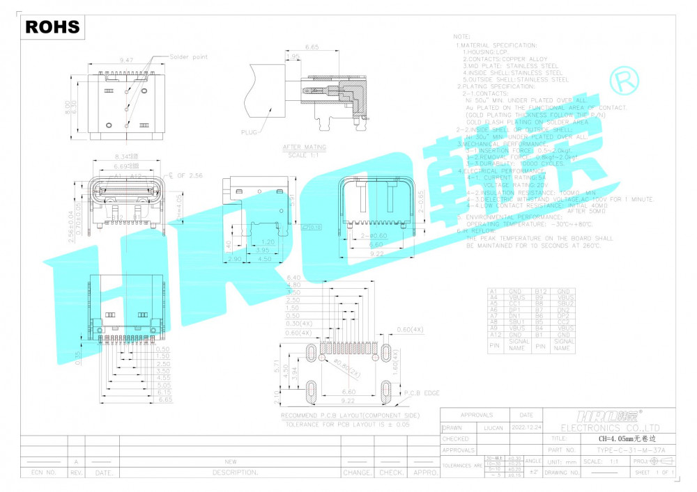 TYPE-C-31-M-37A technical drawing preview