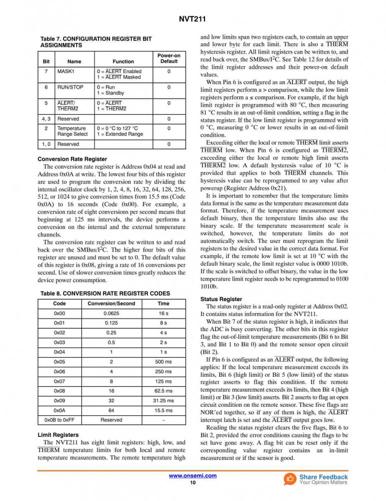 NVT211 datasheet page 10