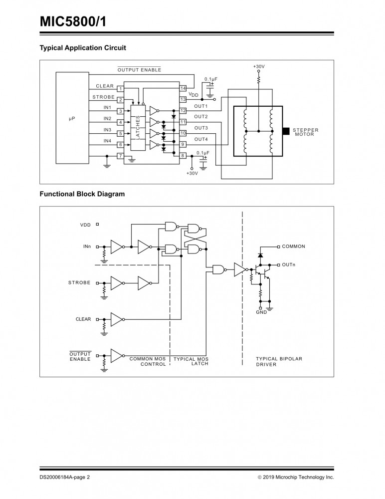 MIC5801 technical document page 2