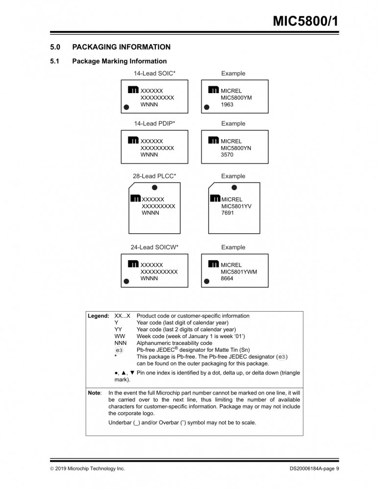 MIC5801 technical document page 9