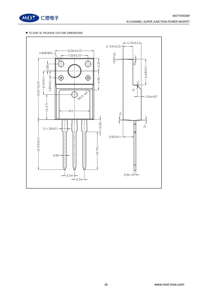 MOT70R380F datasheet page 6
