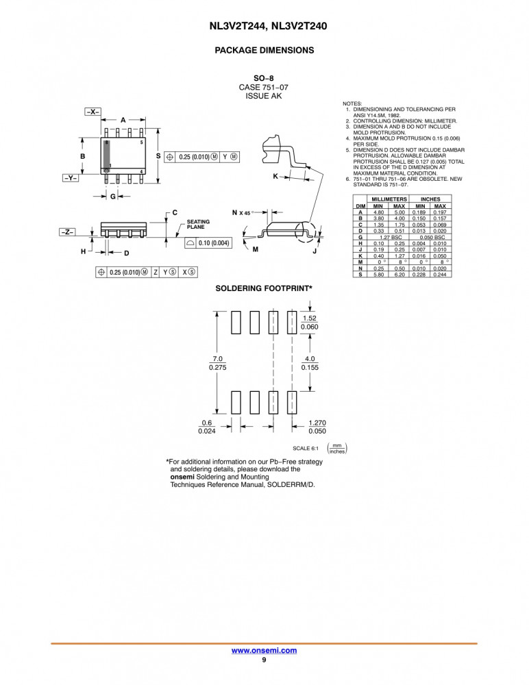 NL3V2T244 datasheet page 9