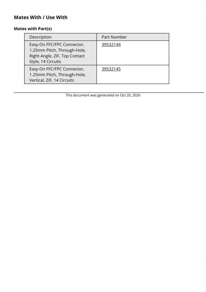 MOLEX 15268 family specification page 3