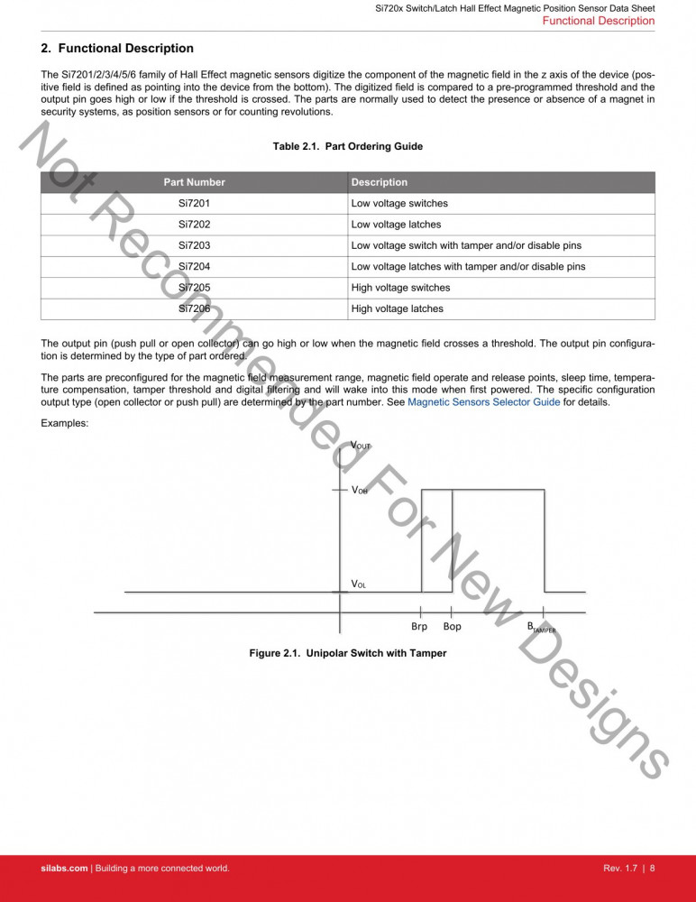 SI7202 datasheet page 8