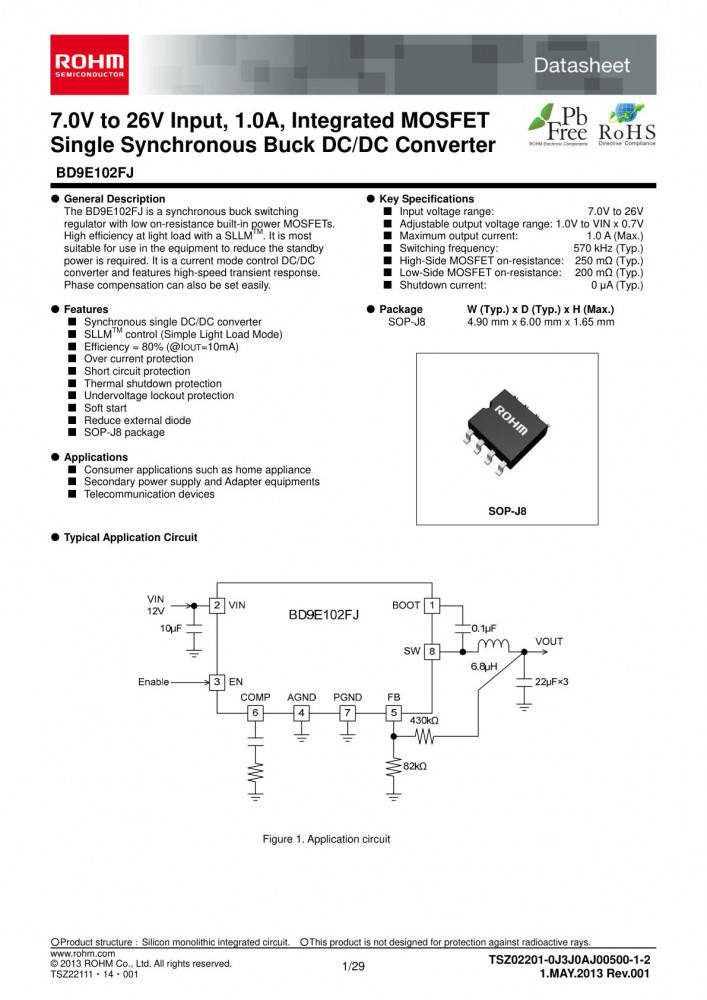 BD9E102FJ-GE2 technical document page 1