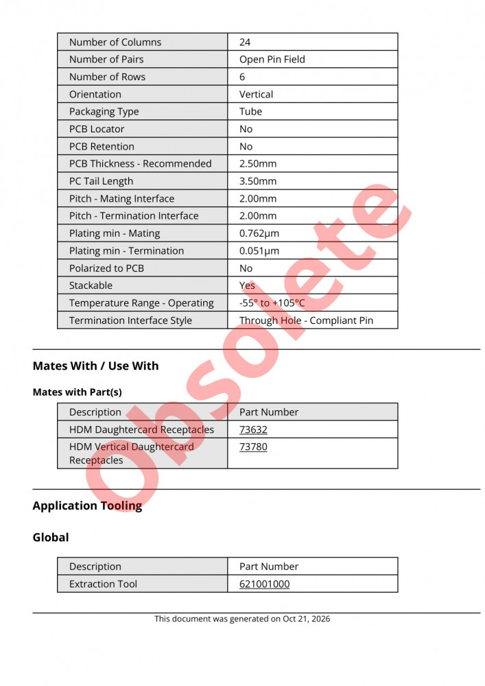 MOLEX 736431100 technical document image 3