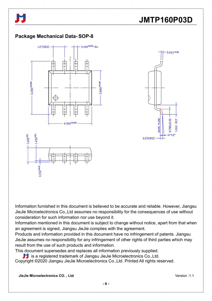 JMTP160P03D datasheet page 6