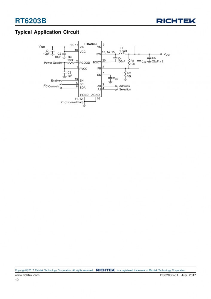 RT6203B datasheet page 10