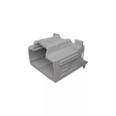 Stac64 Right-Angle Header Assembly, Plastic Pin-Alignment-Plate, 20 Circuits, Polarization B, Gray, Tube for sale