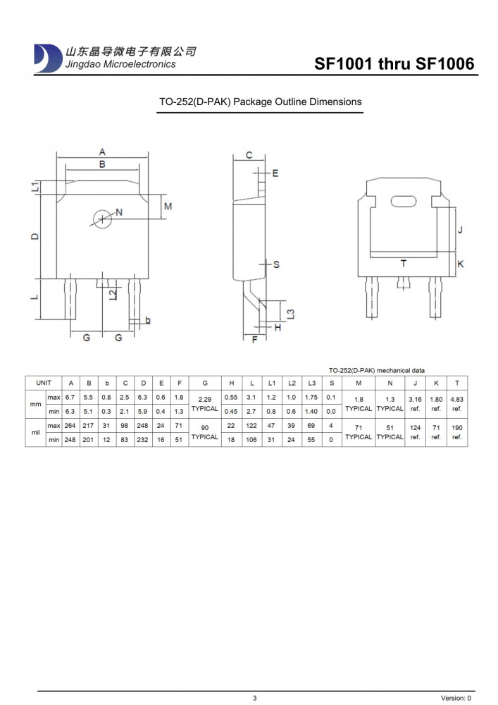 SF1006DS datasheet page 3
