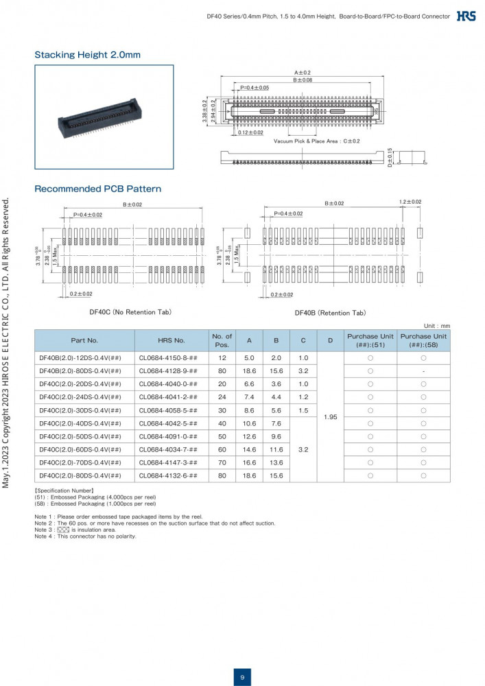 HRS DF40 technical document page 9