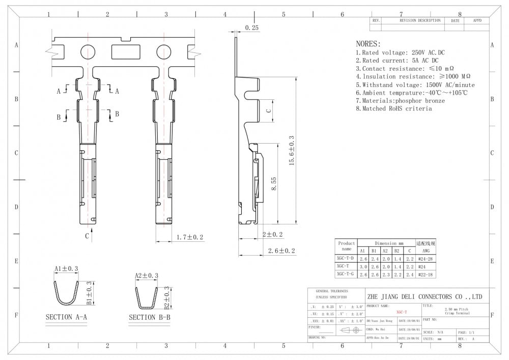 DLL XGC-T technical drawing page 5