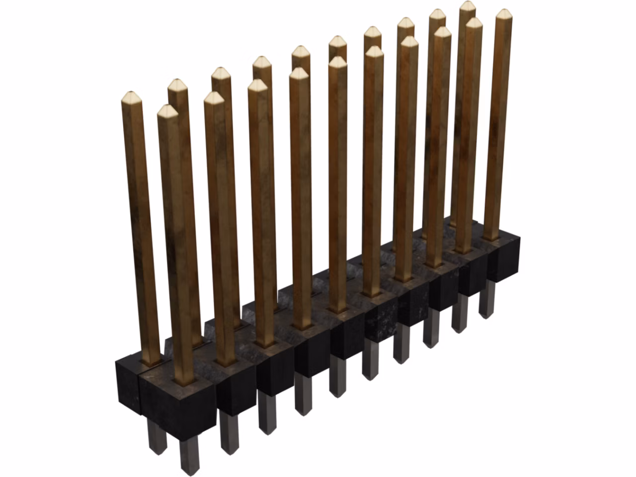C-Grid Header, 2.54mm Pitch, Through Hole, Dual Row, Vertical, 20 Circuits, 2.54µm Tin (Sn) Plating, Tray Packaging, Lead-Free for sale