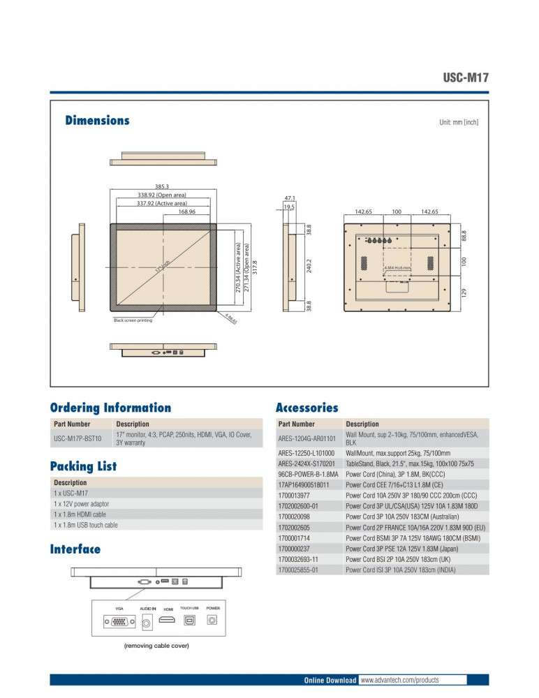 USC-M17 technical document, page 2