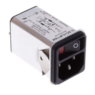 SCHURTER DC12.3132.001 Power Entry Module Plug & Receptacle