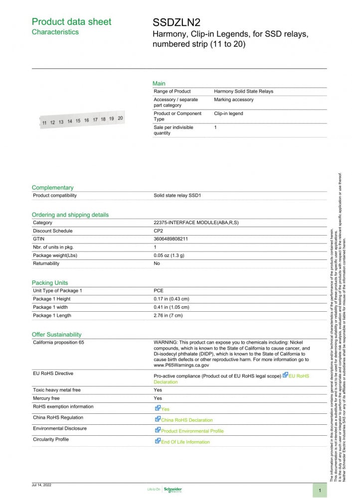 SSDZLN2 product documentation preview