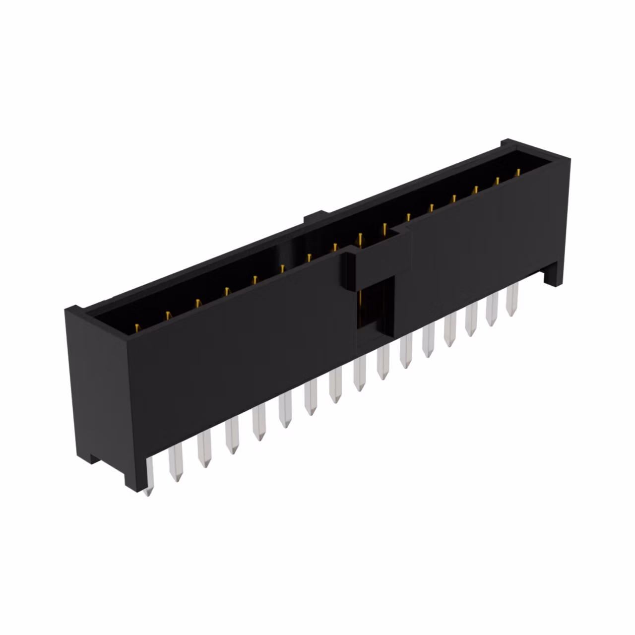 C-Grid III PCB Header, 2.54mm Pitch, Through Hole, Single Row, Vertical, Shrouded, 16 Circuits, 0.05µm Gold (Au) Flash Plating for sale