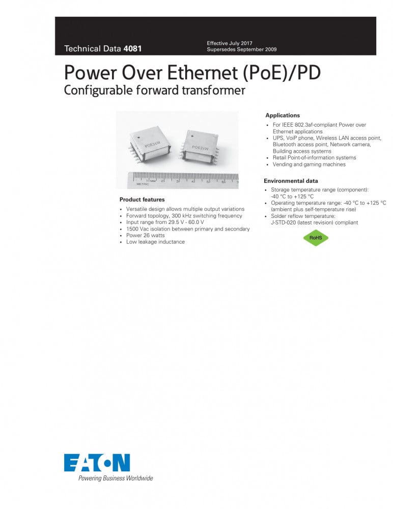 POE26W3.3VS10-R product features and specifications