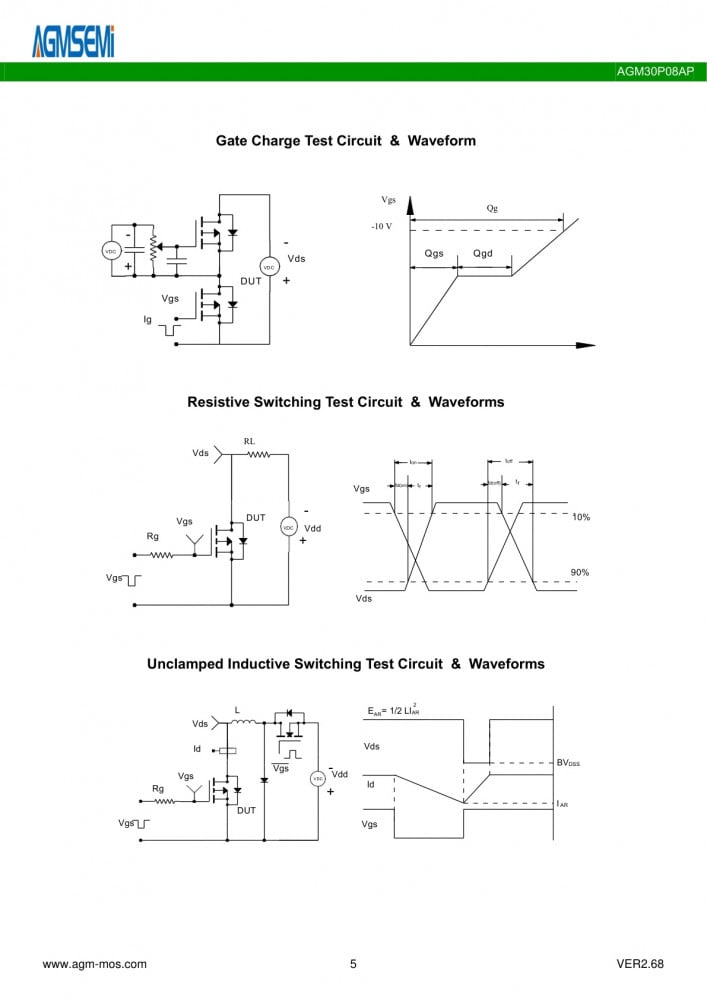 AGM30P08AP datasheet page 5