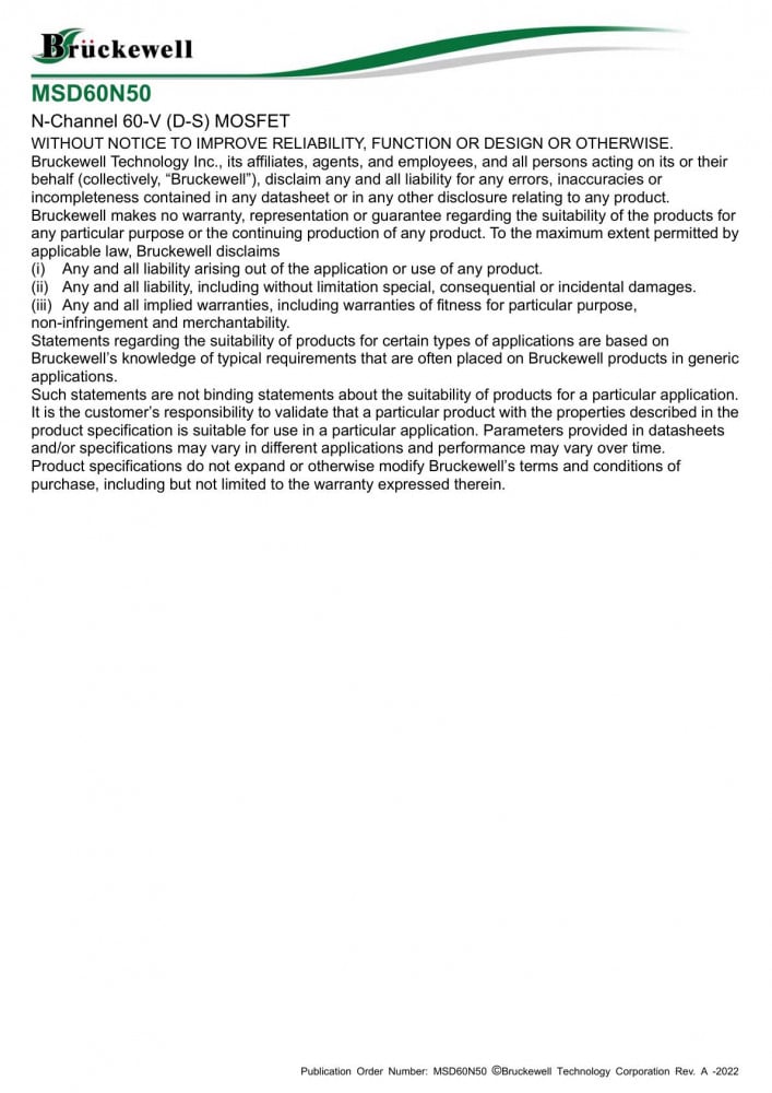 MSD60N50 datasheet page 6