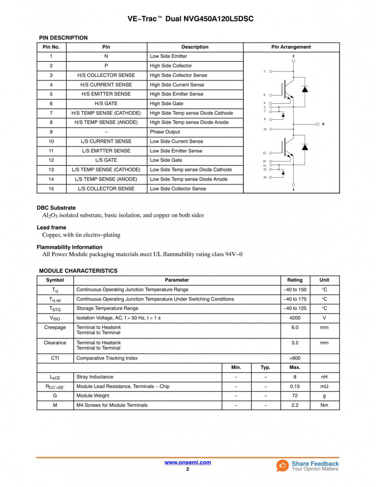 NVG450A120L5DSC datasheet page 2