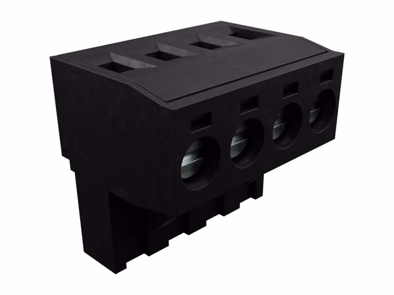 5.08mm Pitch Eurostyle Horizontal Plug, with Reverse Imprinting, Gold (Au) Plated, Black, 4 Circuits for sale