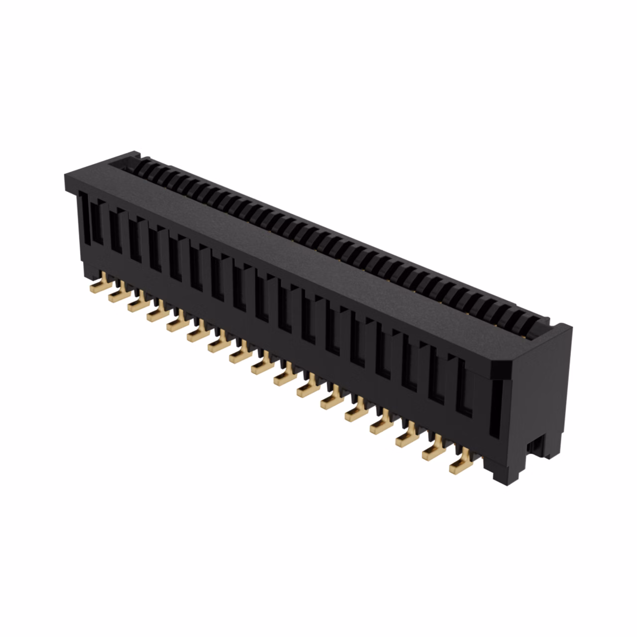 Easy-On FFC/FPC Connector, 0.50mm Pitch, Surface Mount, Vertical, Non-ZIF, Reverse Footprint, Gold Plating, Black, 34 Circuits for sale