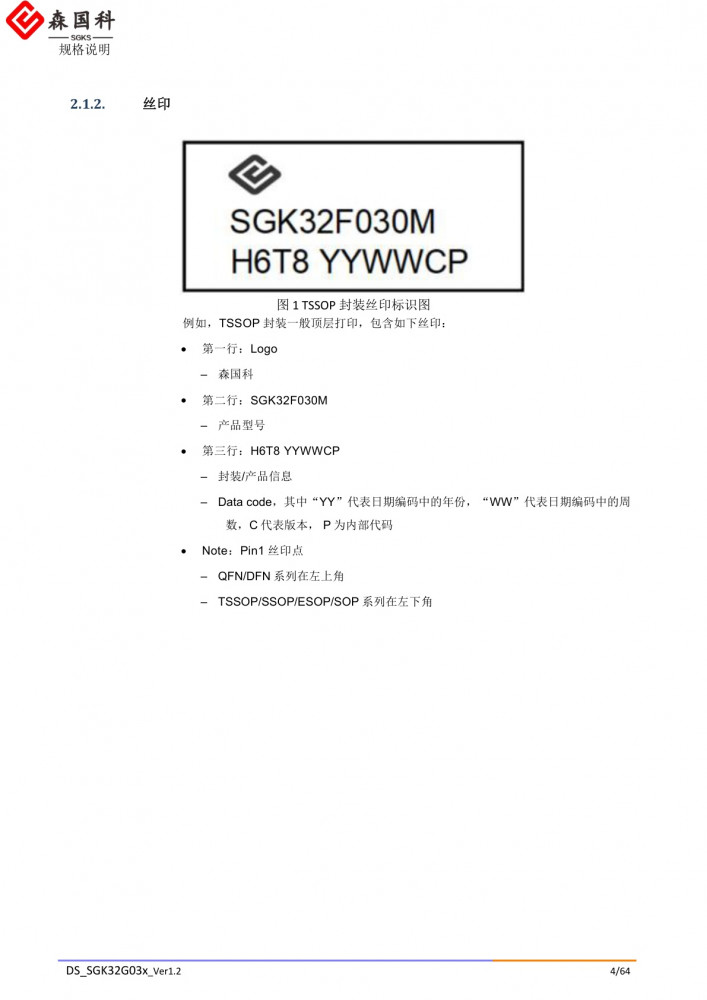 SGK32G03x datasheet page 7
