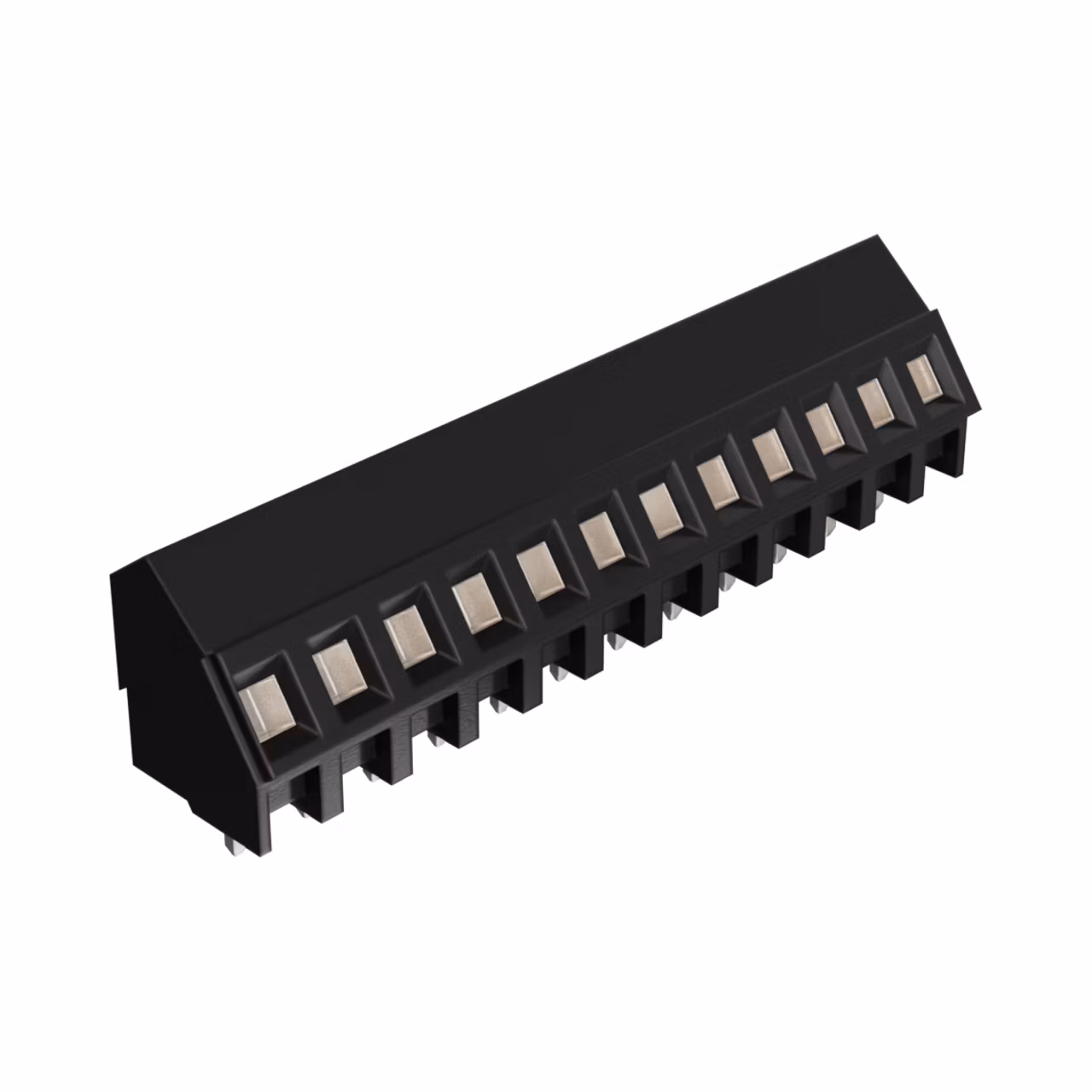 5.08mm Pitch Beau Eurostyle Low Profile, Fixed Block, 35° Wire Entry, Modular, 12 Circuits for sale