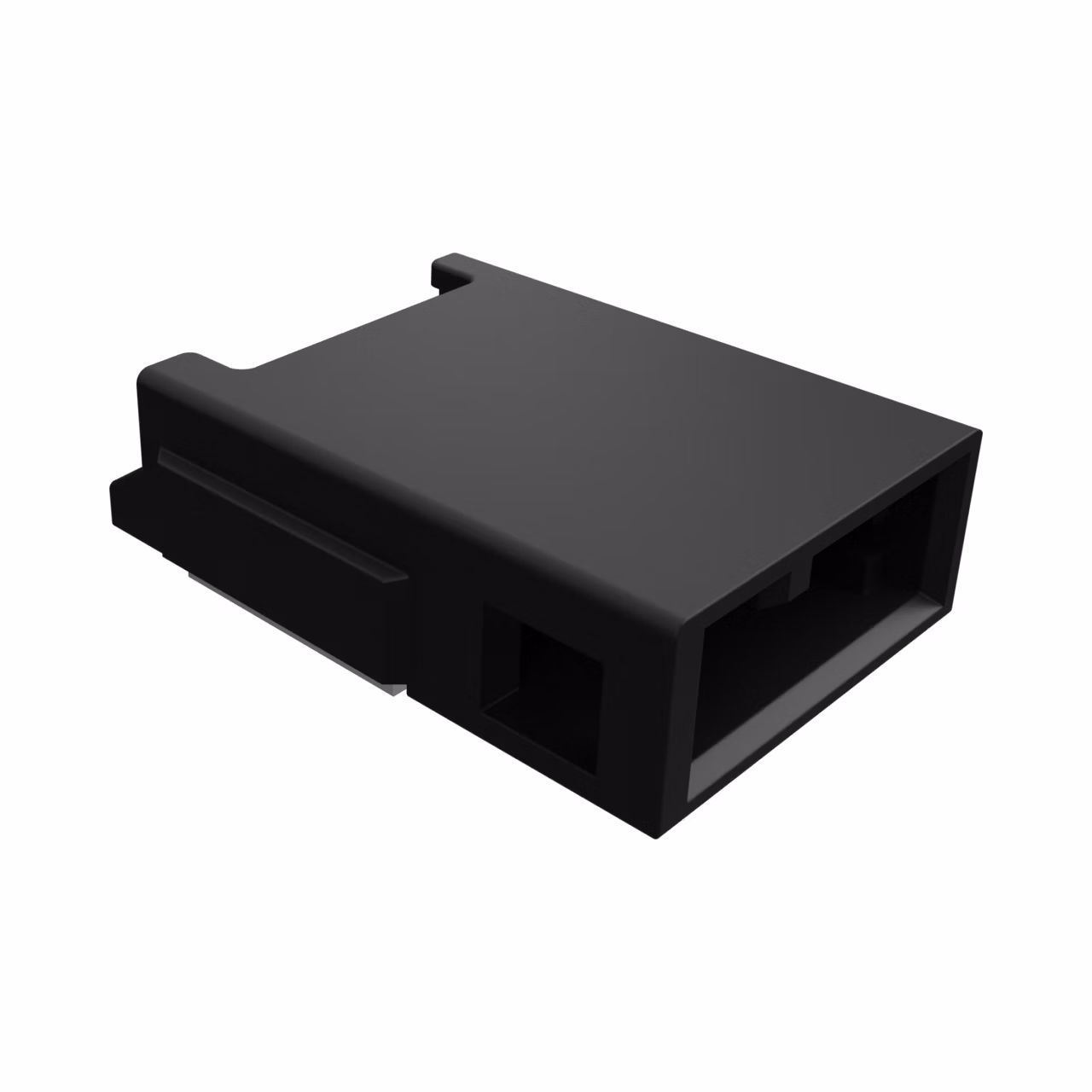 ConnTAK50 Header, Single Row, Right-Angle, Surface Mount, 4 Circuits, Key A, Black for sale