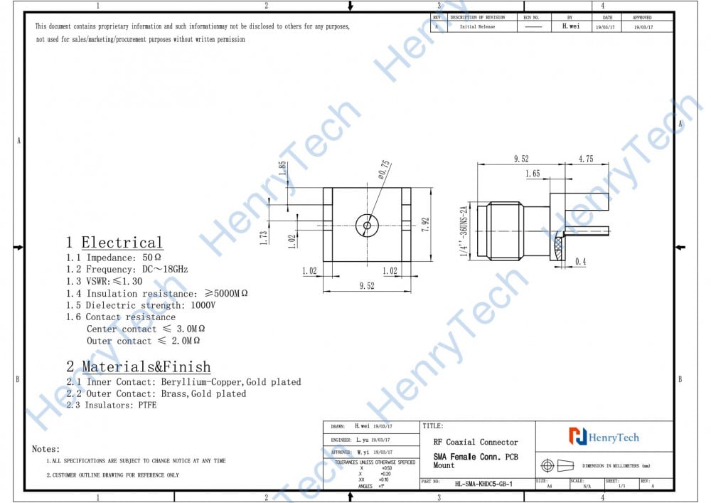 HL-SMA-KHDC5-GB-1 technical document preview