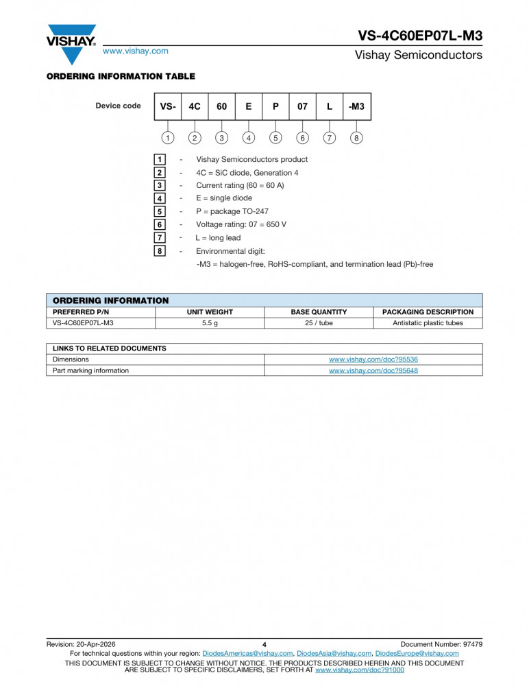 VS-4C60EP07L-M3 datasheet page 4