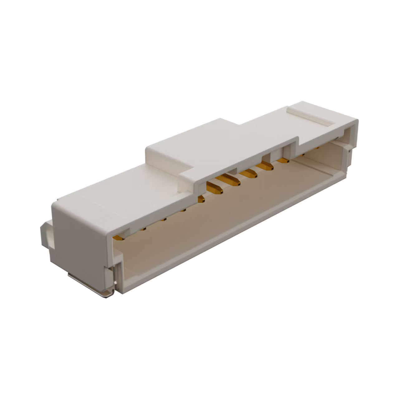 DuraClik Wire-to-Board Header, Single Row, Right-Angle, 12 Circuits, Gold (Au) Plating, Natural for sale