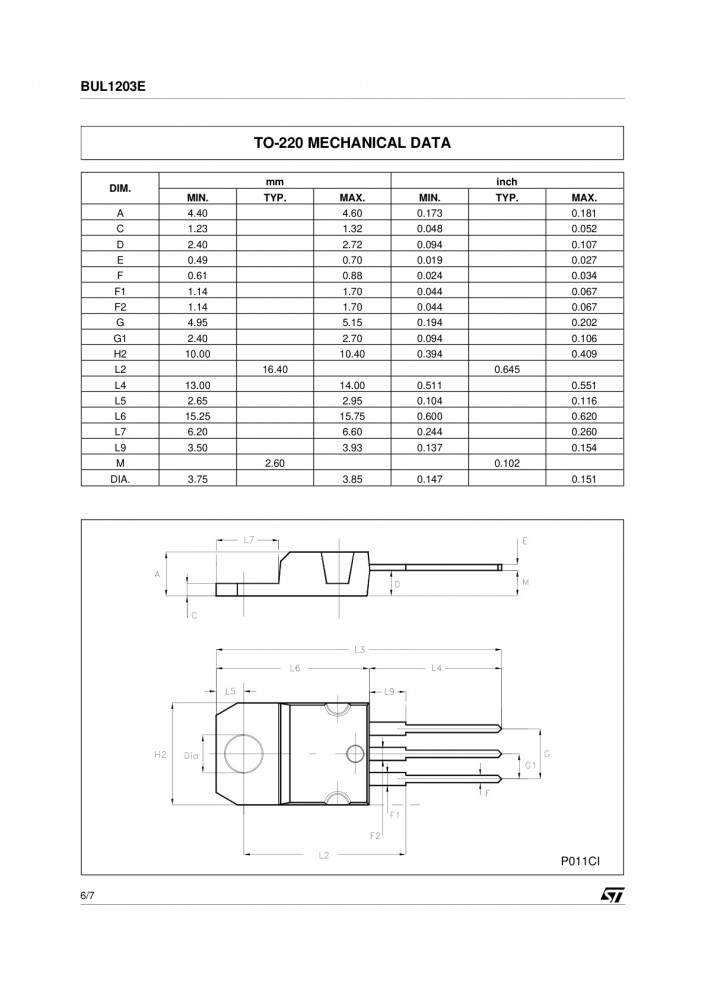 BUL1203E datasheet page 6